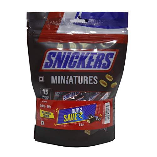 Snickers Miniatures Chocolate 150GM (Pack Of 2 Snickers - NavaFresh ...