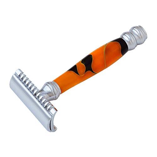 Pearl Shaving Double Edge Safety Razor Platinum series (ORANGE)