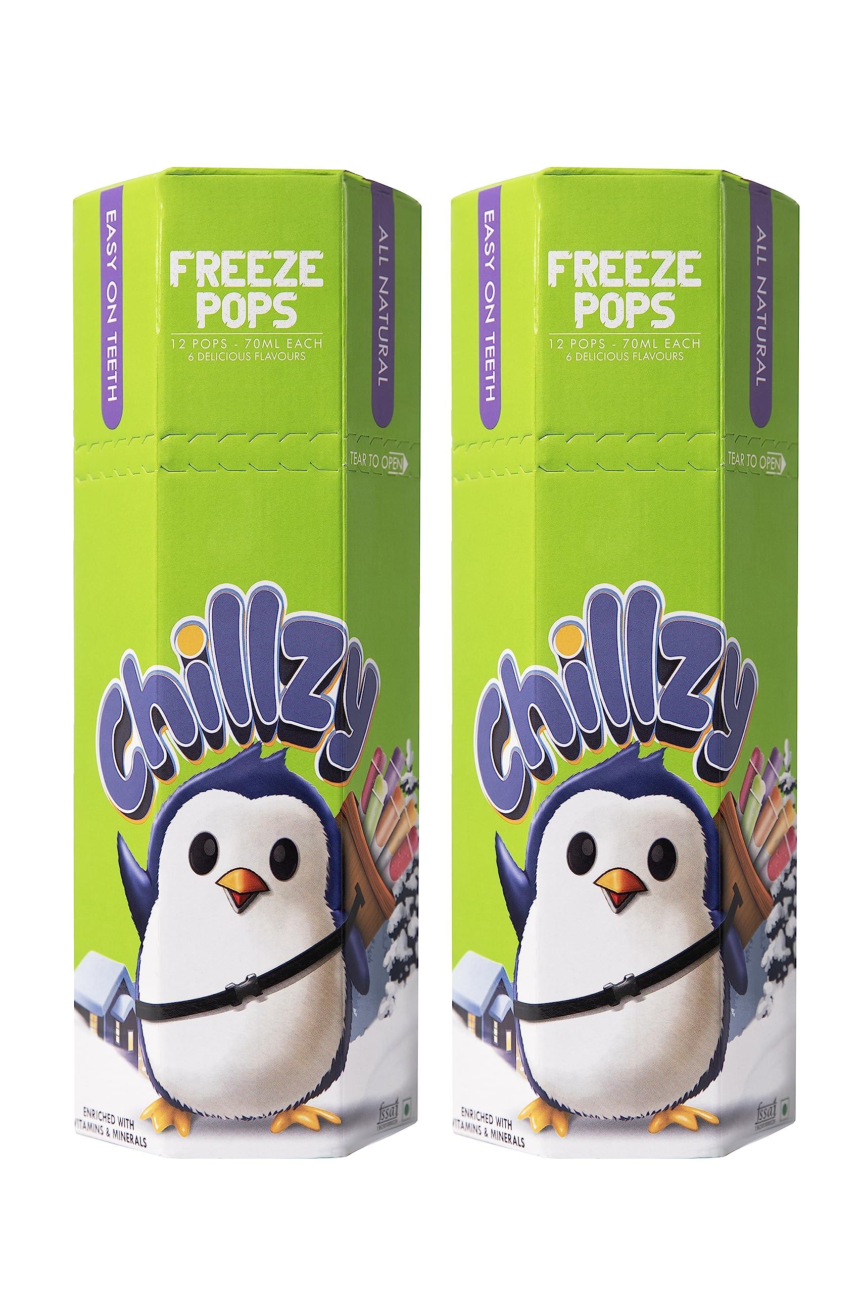 Chillzy Freeze Pops - 24 All Natural Chillzy Freeze Pops