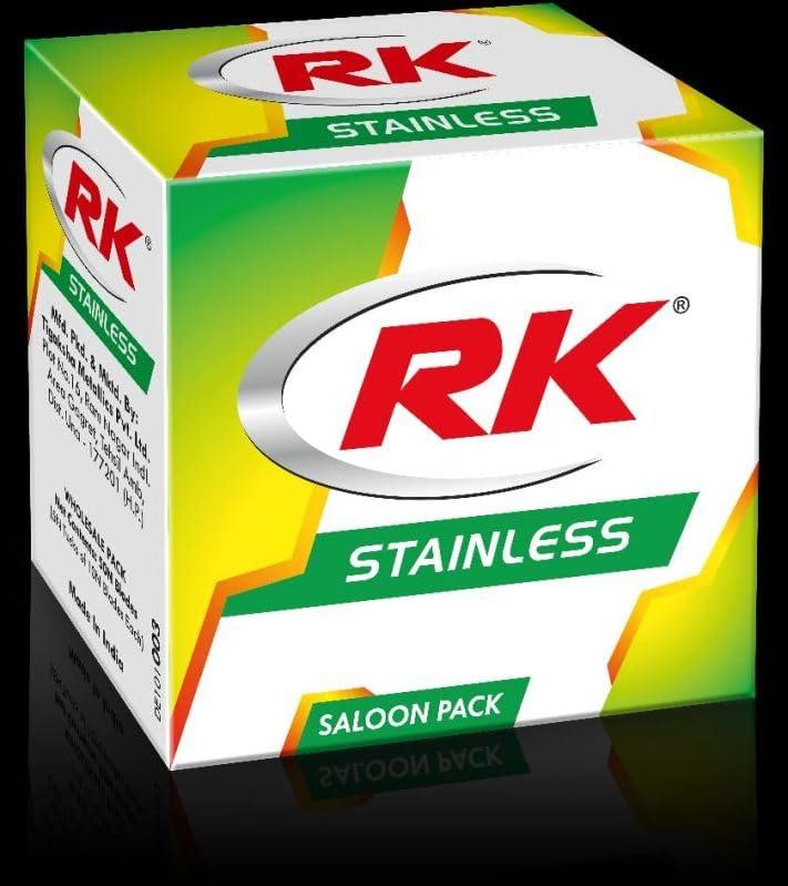 RK Stainless Saloon Pack Razor Blades Pack of 4 OINM