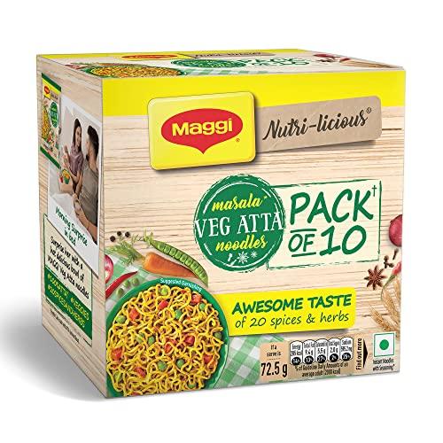 MAGGI Nutrilicious Masala Veg Atta Noodles with 20 Maggi