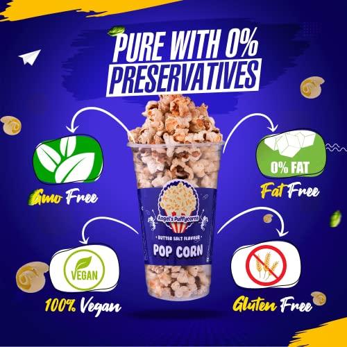 Angels Puffycorns Flavoured Popcorn - Butter Salted Flavour - Pack of 6 ...