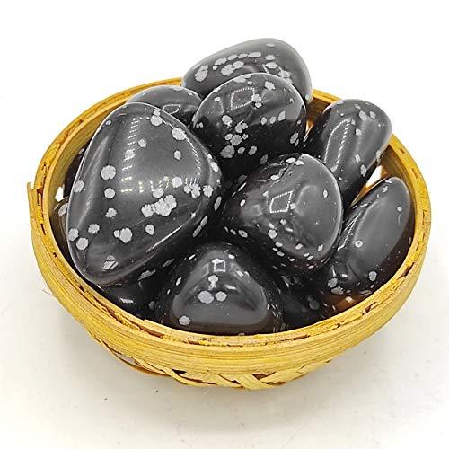 Plus Value Natural Snowflakes Obsidian Pebbles Plus Value