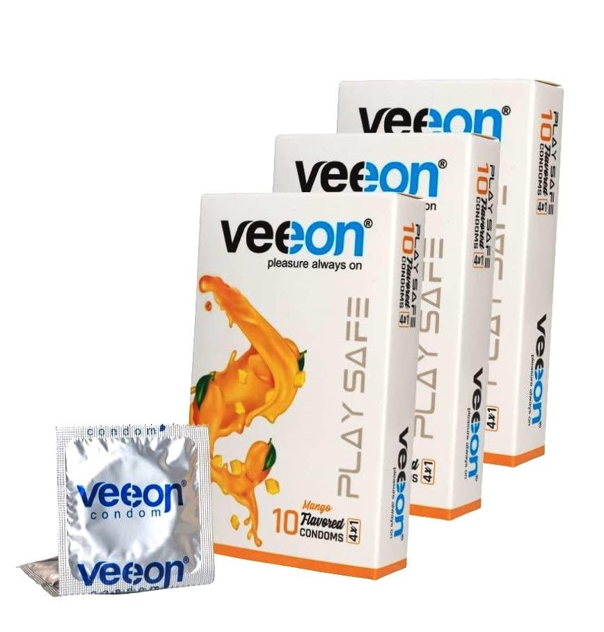 Veeon Mango Flavored Condoms Pleasure Always On Veeon