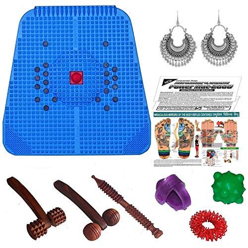 Super India Store Acupressure Power Mat with Magnets n Pyramids for ...
