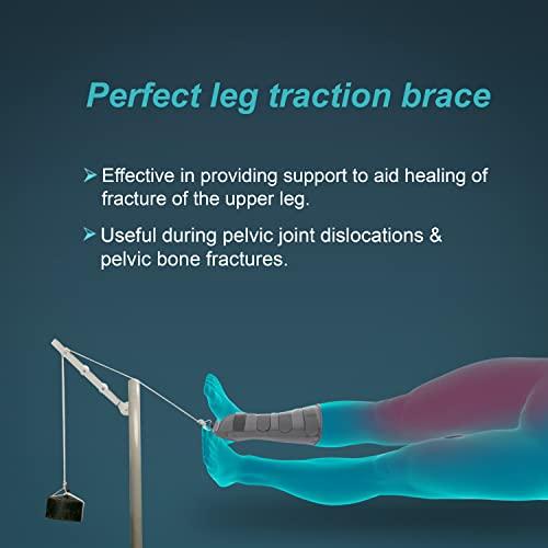 Tynor Leg Traction Brace, Grey, Medium, 1 Set TYNOR