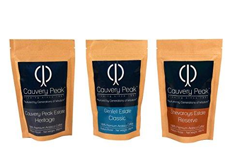 Cauvery Peak Arabica Sampler Pack 3 x 100 Grams (Medium Roast, Indian ...