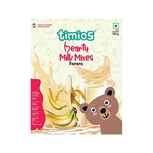 Timios High Protein Banana Swirl Milk Mix |No Sugar Timios