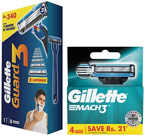 Gillette Mach 3 Manual Shaving Razor Blades - 4s Gillette - NavaFresh ...
