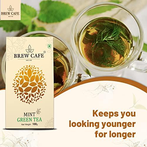 BREW CAFE Mint Green Tea | 100g