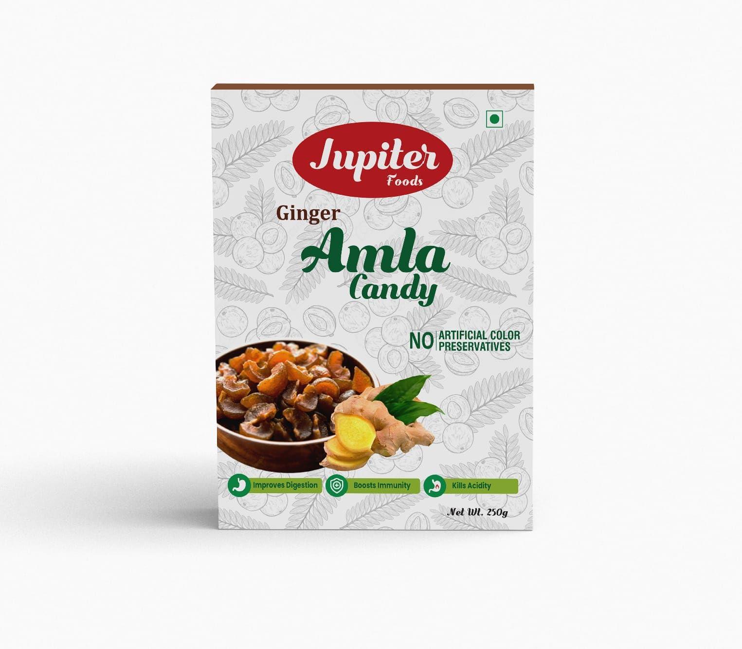 Jupiter Foods - Ginger Amla Candy | Pack of Jupiter Foods