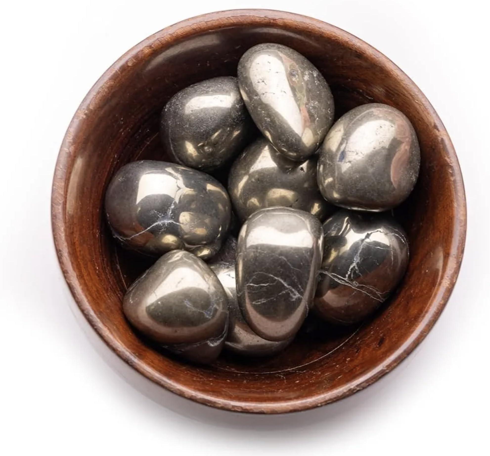 Pyrite Tumbled Healing Stones (Set of 5 Crystal Sage - NavaFresh ...