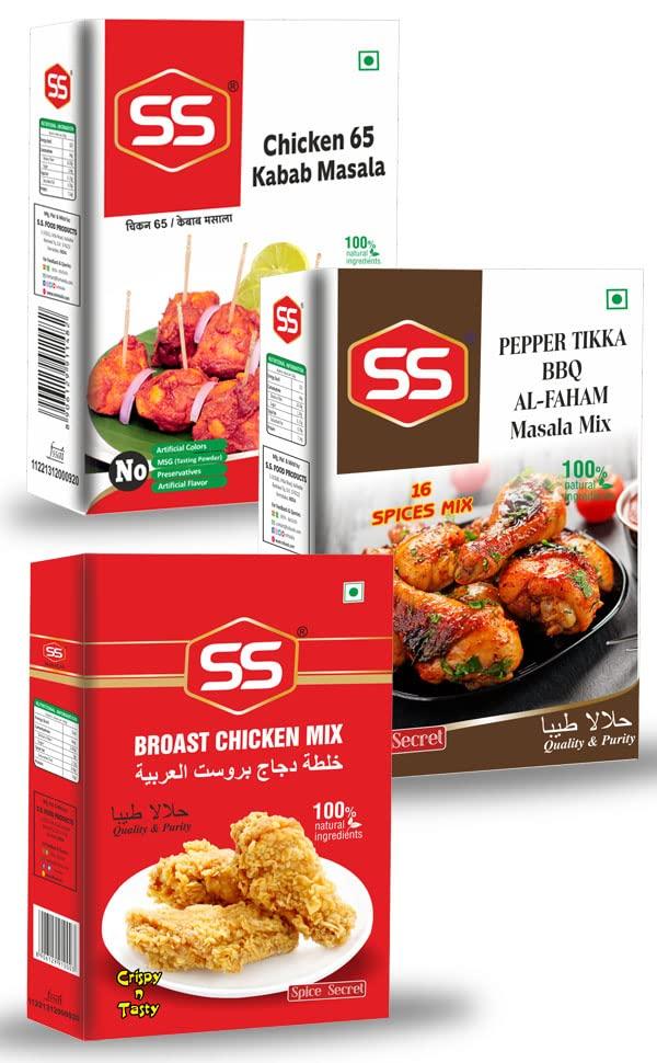 SS MASALAS Broasted Chicken Fry Mix, Bbq Masala SS MASALAS