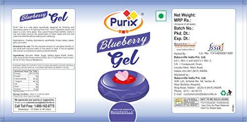 Purix Blueberry Gel Cold Glaze, 2.5 Kg (Ready to Use)