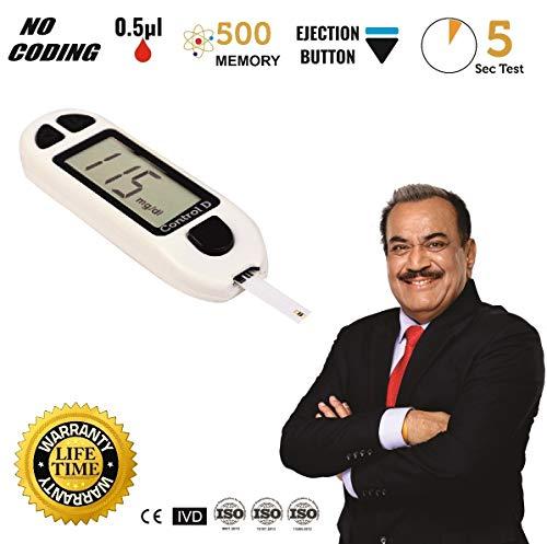 Control D White 50 Strips & Glucometer
