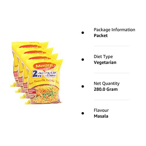 Maggi Noodles - Masala, 70 Grams (Pack of 4) Promo Maggi - NavaFresh ...