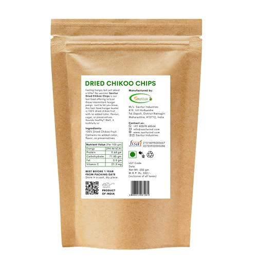 Savitur Dried Chikoo Chips 250 Grams SAVITUR - NavaFresh - United States