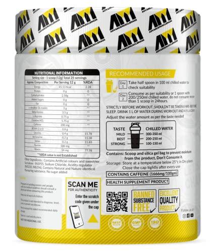 Advance MuscleMass Preworkout Supplement (Orange Flavour, 300g Powder ...