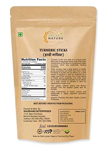 Organic Nature Whole Turmeric Sticks Haldi Gatiya Sabut Haldi Whole ...