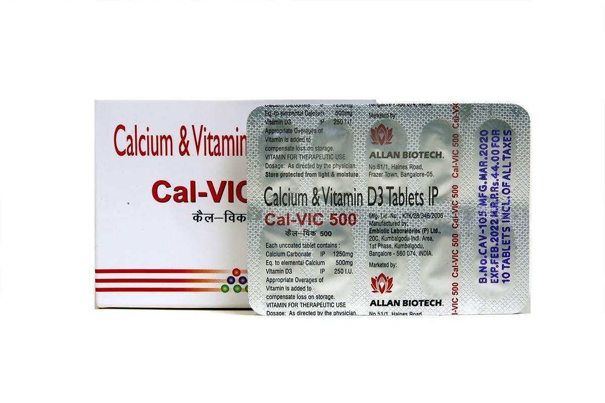 Allan Biotech Calvic-500, Set Of 3-30 Tab ALLAN BIOTECH - NavaFresh ...