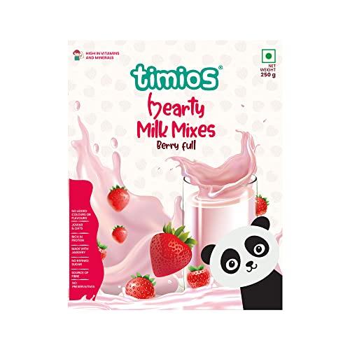 Timios High Protein Berry Blast Milk Mix |No Sugar Timios