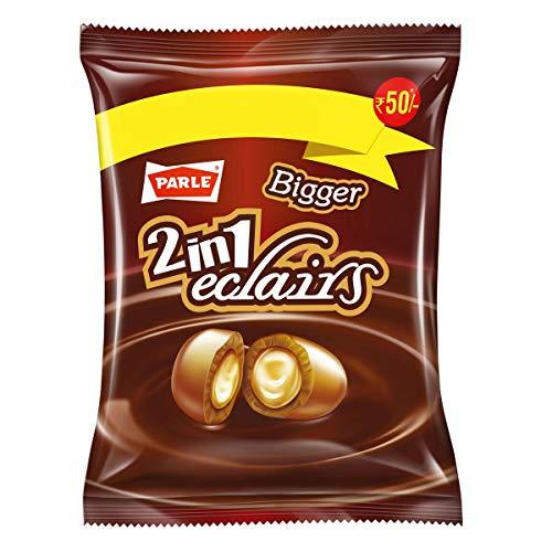 Parle Bigger 2In1 Eclairs,Cream Caramel, 198 Grams Parle
