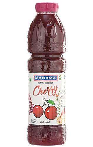 Manama Cherry Fruit Crush Dessert Topping for Ice Manama