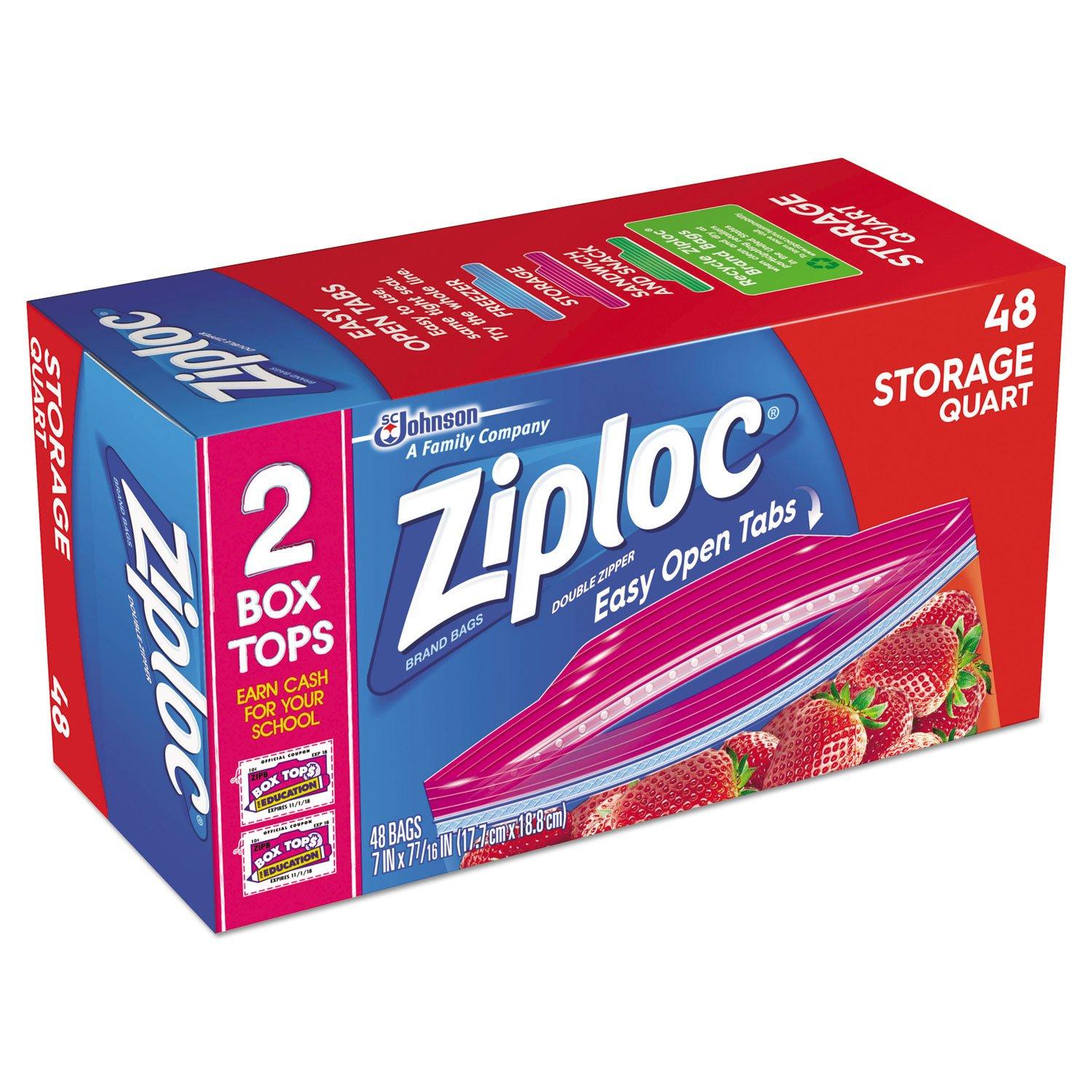 Ziploc Storage Bag Quart Value Pack-50 ct Ziploc - NavaFresh - United ...