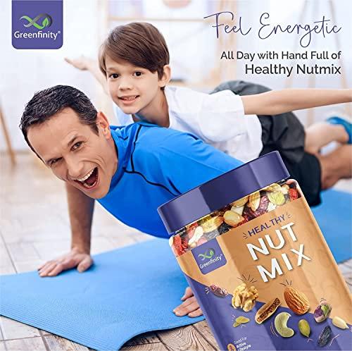 GreenFinity Healthy Nutmix | Mixed Dryfruits | Source of Vitamin and ...