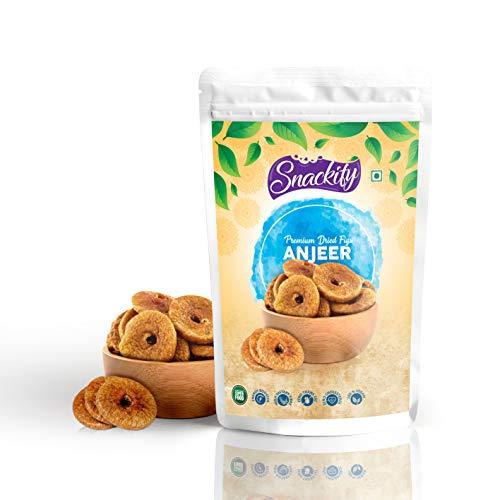 Snackify Dry Fruits Premium Dried Afghani Anjeer Pouch, 500 gram