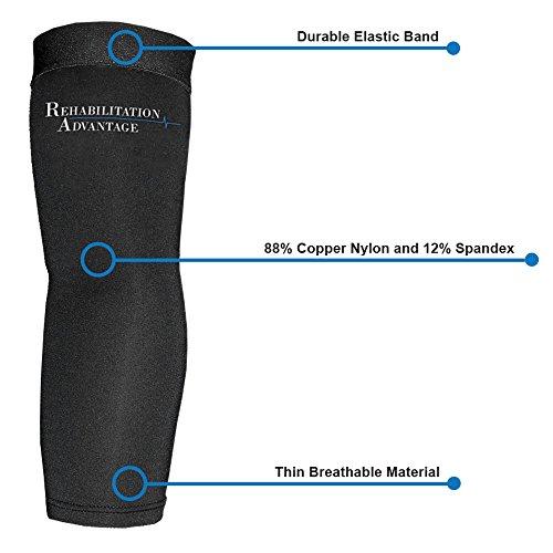 Copper Infused Elbow Compression Single Sleeve
