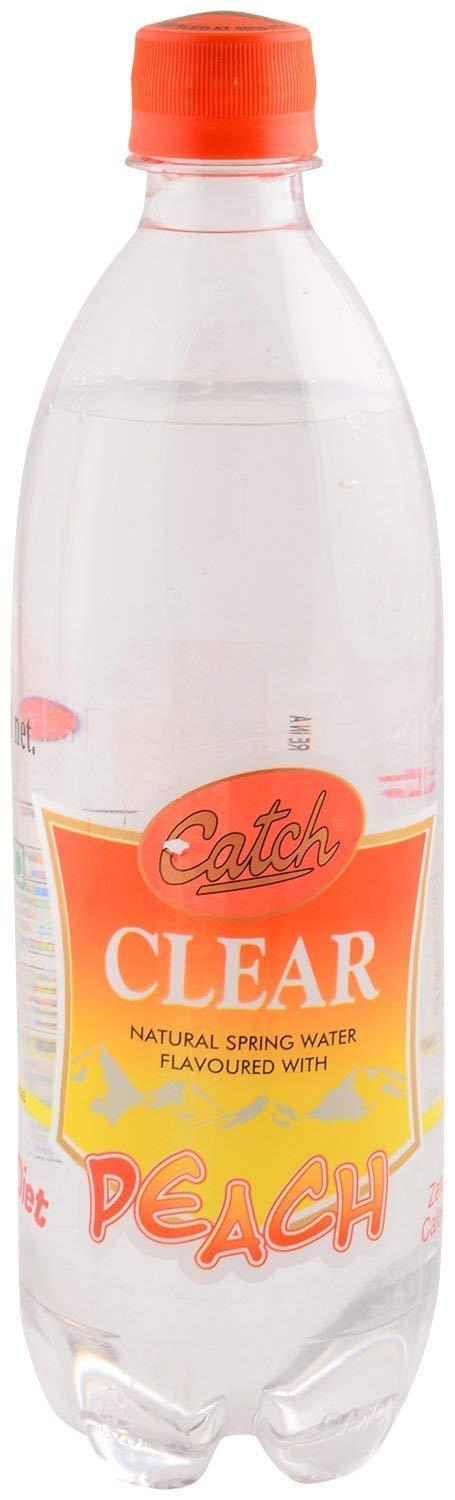 Catch Clear Natural Spring Water - Peach, 750ml catch