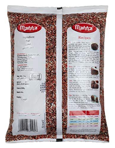 Manna Sprouted Ragi Flour, 3kg (1kg x 3 Packs) Manna - NavaFresh ...