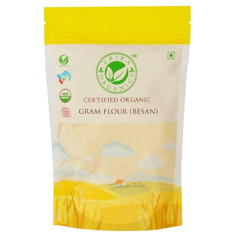 Erika Organics Gram Flour Besan-400g (400g ERIKA ORGANICS