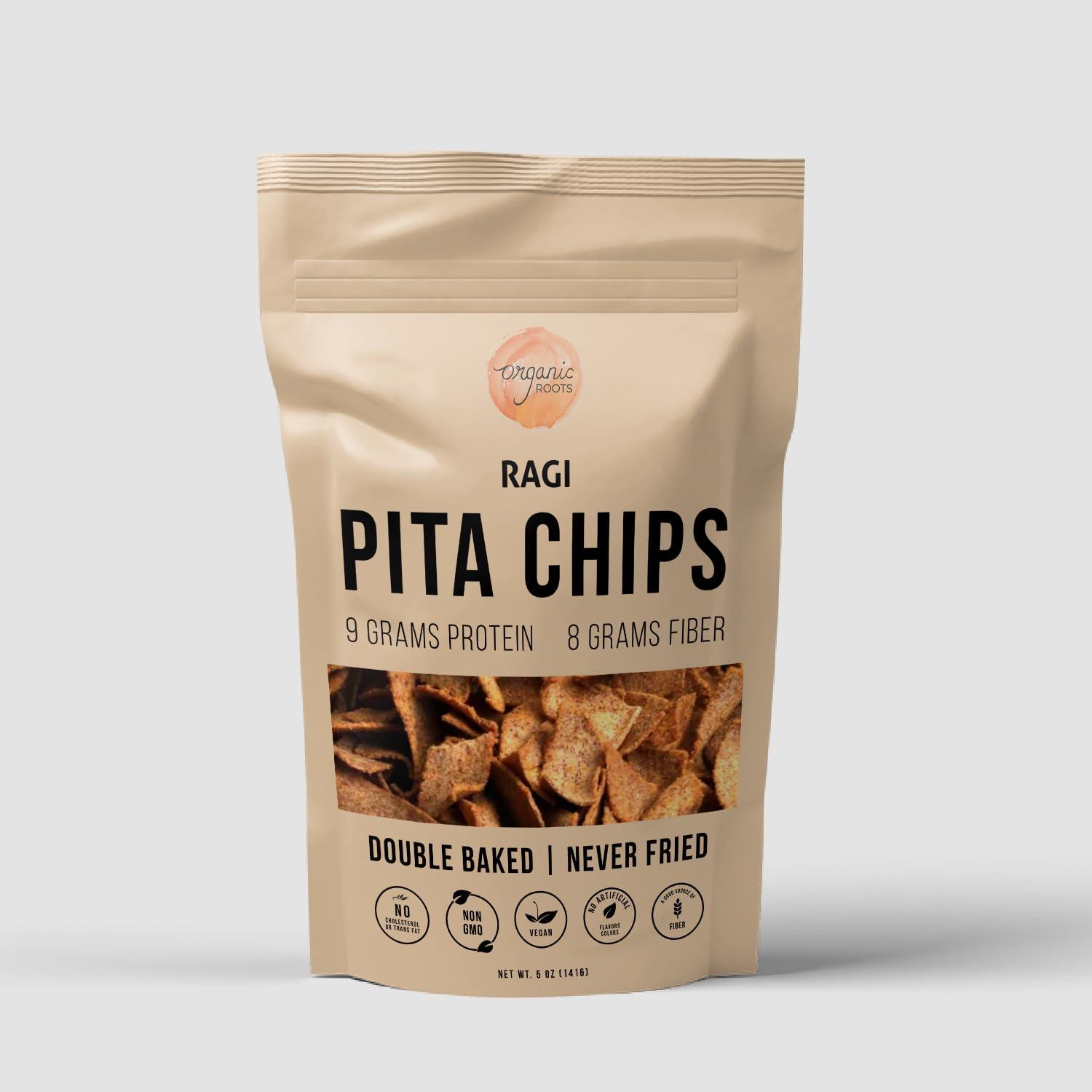 Organic Roots Pita Chips Ragi Organic Roots